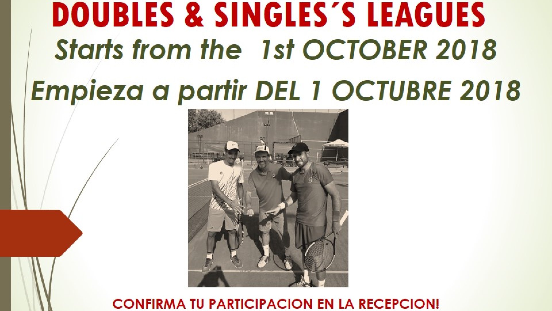 SINGLES & DOUBLES LEAGUE